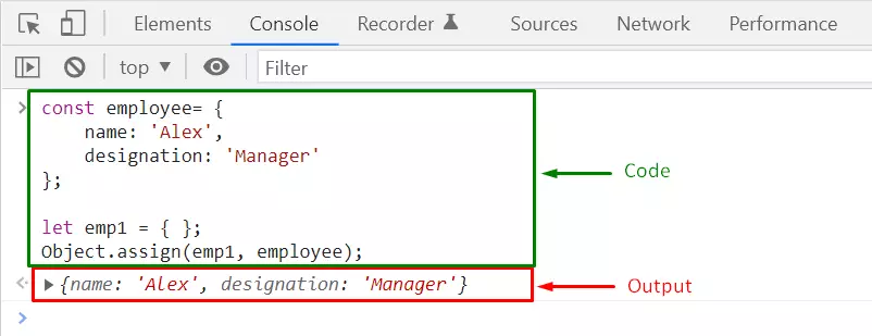 modh JavaScript Object.assign() | Mínithe 10019_1