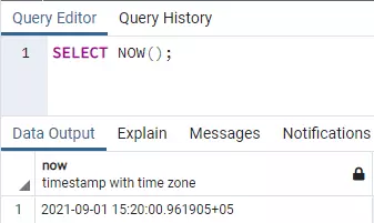 Come ottenere la data e l'ora correnti in PostgreSQL? 10044_1