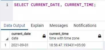 Како да го добиете тековниот датум и време во PostgreSQL? 10044_10