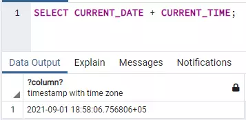 Come ottenere la data e l'ora correnti in PostgreSQL? 10044_11