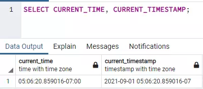 จะรับวันที่และเวลาปัจจุบันใน PostgreSQL ได้อย่างไร 10044_7