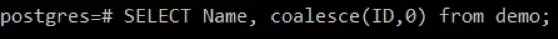 PostgreSQL میں Coalesce کیا ہے؟ 10047_15