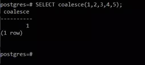 Kedu ihe bụ Coalesce na PostgreSQL? 10047_2