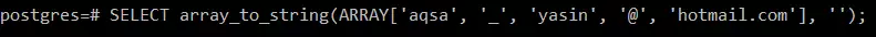 PostgreSQL Array ho String 10056_13