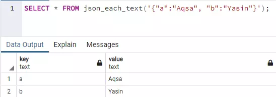 PostgreSQL JSON Imisebenzi 10058_4