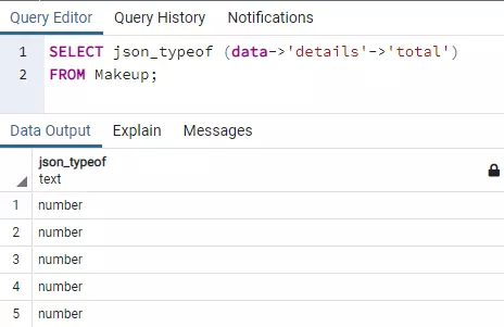 PostgreSQL JSON Imisebenzi 10058_7