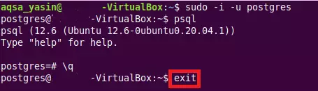 Giunsa pagsugod ang PostgreSQL sa Linux? 10063_10