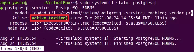 Linux дээр PostgreSQL-г хэрхэн эхлүүлэх вэ? 10063_5