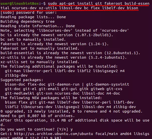 Kompilējiet un instalējiet kodola ubuntu 1006_3