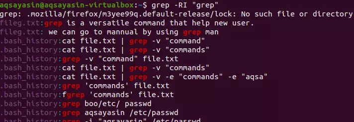 Grep استبعاد المصطلح 10105_13