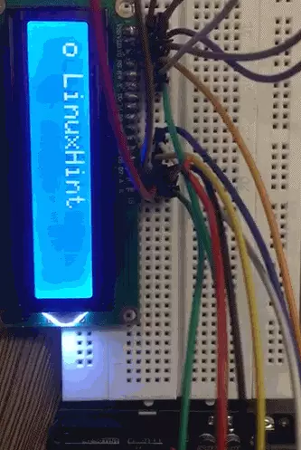 Hoe kinne jo de rjochting kontrolearje fan it werjaan fan tekst op LCD mei Arduino 10121_15
