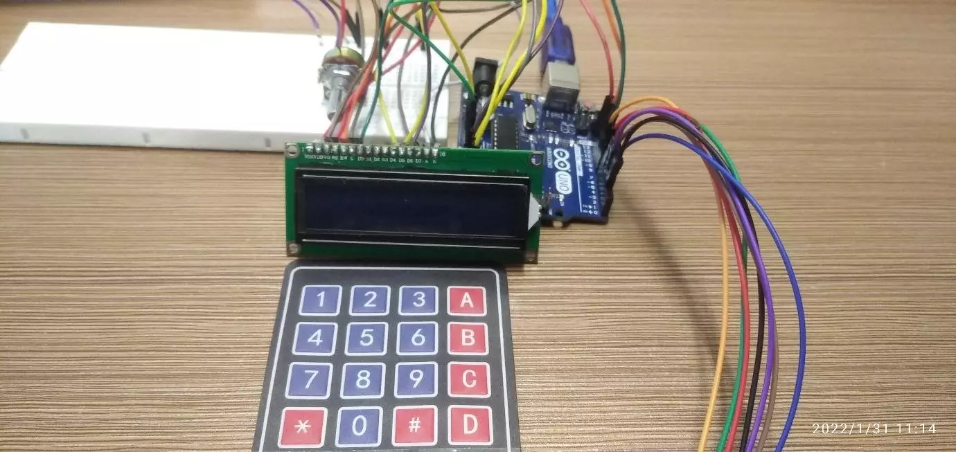 Mokhoa oa ho hokahanya keypad le LCD ka Arduino 10122_3