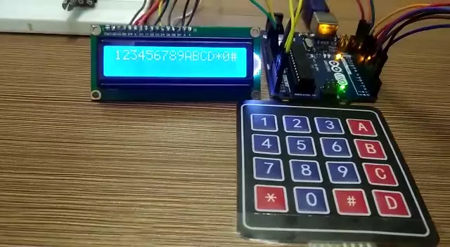 Mokhoa oa ho hokahanya keypad le LCD ka Arduino 10122_7