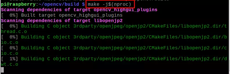 วิธีการติดตั้ง OpenCV บนระบบปฏิบัติการ Raspberry Pi 10145_10