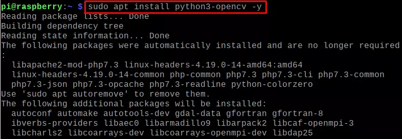 “Raspberry Pi” operasiýa ulgamyna “OpenCV” -ni nädip gurmaly 10145_2