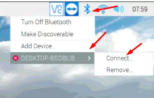 Más eszközök beállítása és csatlakoztatása Bluetooth használatával a Raspberry Pi-n 10147_16