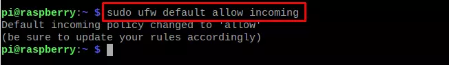Nigute washyiraho firewall ya UFW kuri Raspberry Pi 10158_10