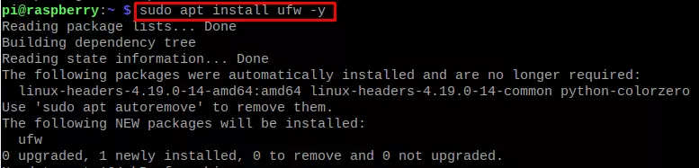 Nigute washyiraho firewall ya UFW kuri Raspberry Pi 10158_2