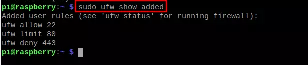 Nigute washyiraho firewall ya UFW kuri Raspberry Pi 10158_9