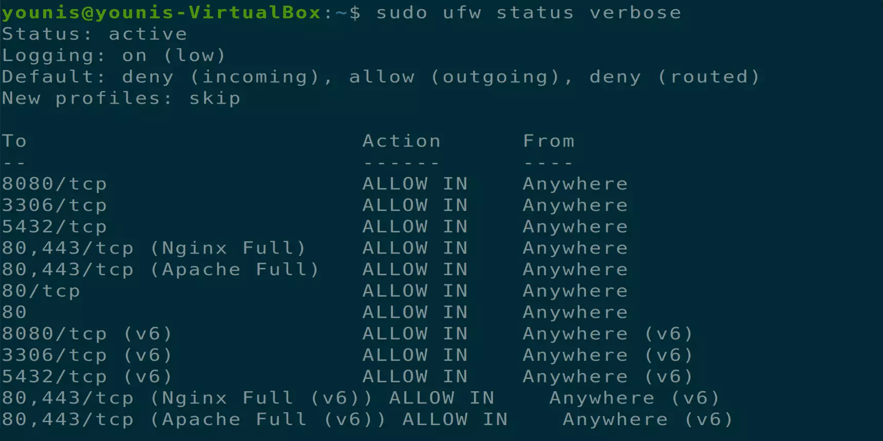 Advanced UFW Firewall Configuration sa Ubuntu 20.04 10162_10