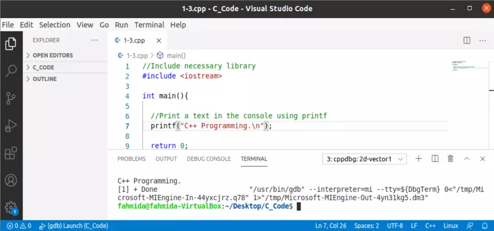 C++ dasturlash misollari 10189_3