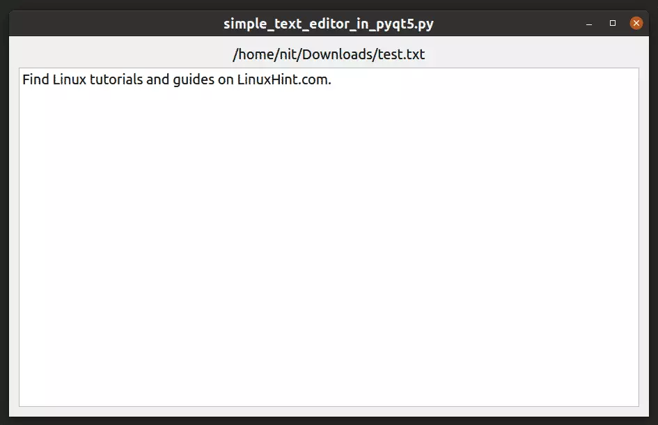 PyQt5 ۾ هڪ سادي ٽيڪسٽ ايڊيٽر ڪيئن لکجي 10197_2
