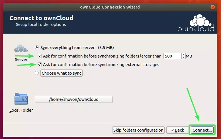 Manadjè Fichye Linux ak Entegrasyon OwnCloud 10199_9