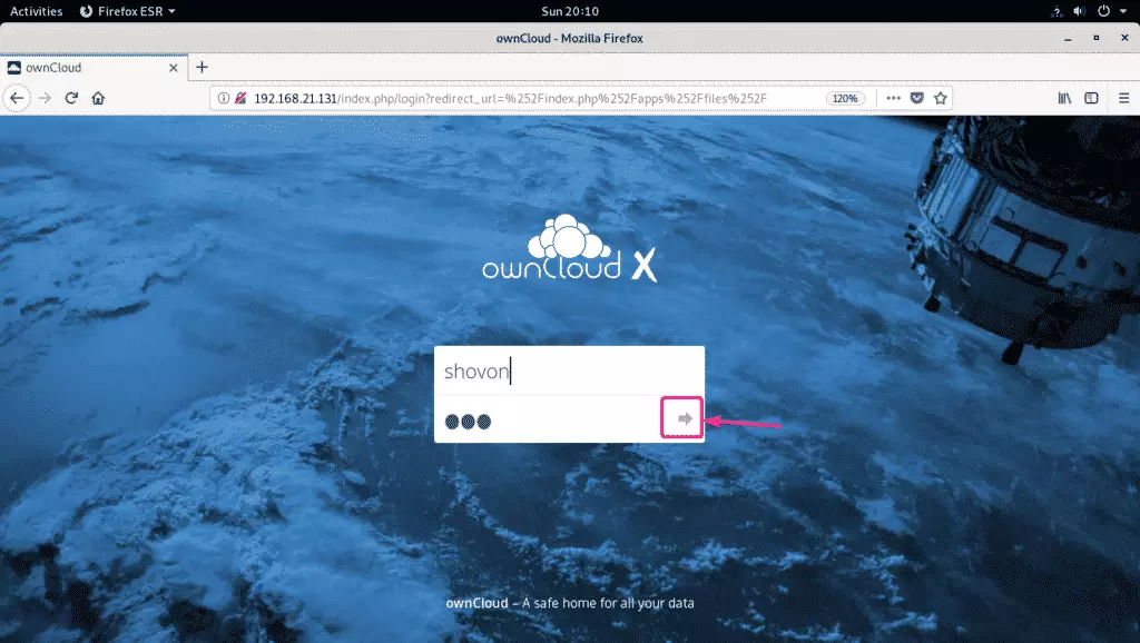 تثبيت OwnCloud على Debian 10 10200_30