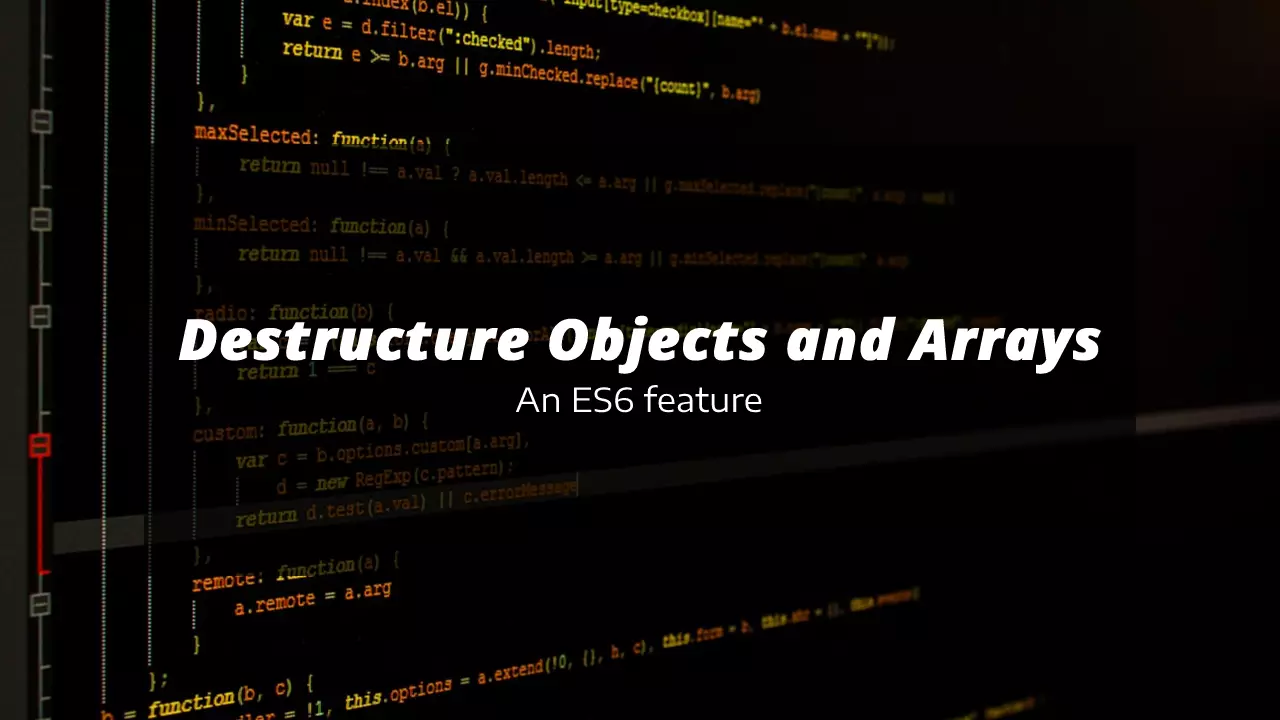 Objecten en arrays destructureren in JavaScript | Uitgelegd met voorbeelden 10205_1