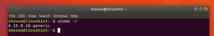 Kernel li Ubuntu 18.04 nûve bikin 1021_1