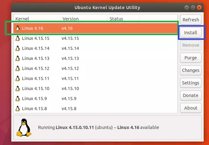 Kernel li Ubuntu 18.04 nûve bikin 1021_12
