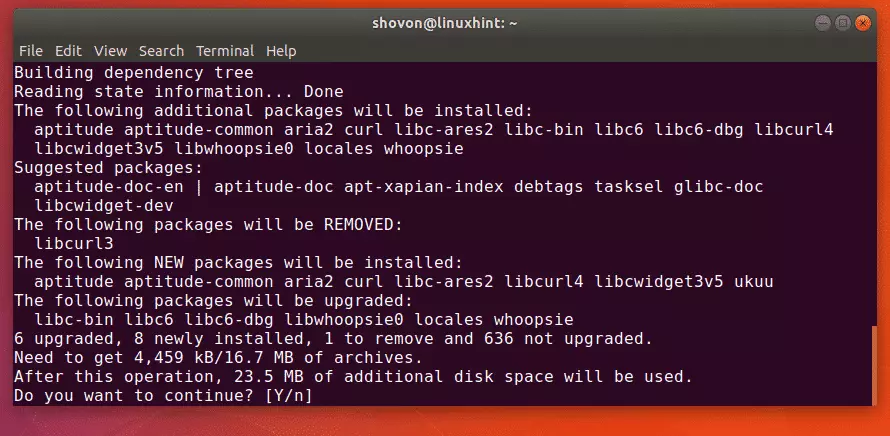 Kernel li Ubuntu 18.04 nûve bikin 1021_7
