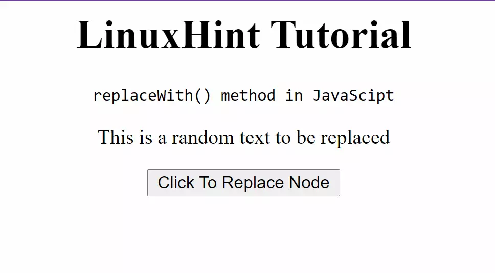 JavaScript replaceWith() metoda| Wyjaśnione z przykładami 10223_5