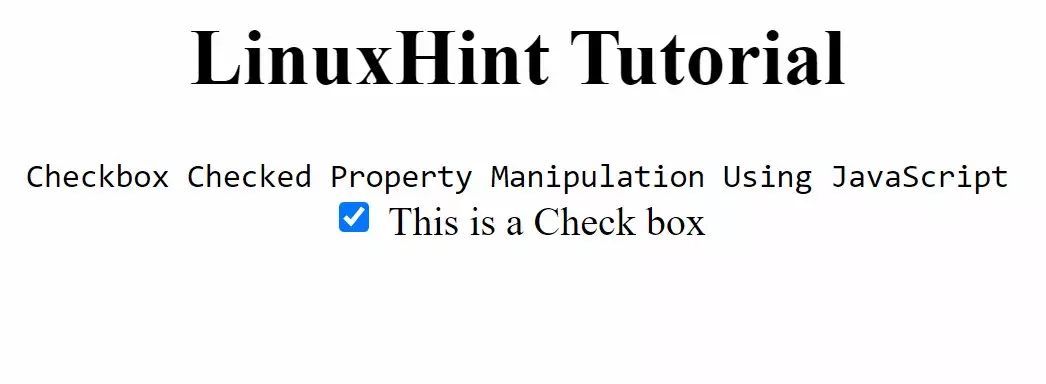 JavaScript Input Checkbox nanamarika Property | Hazavaina miaraka amin'ny ohatra 10225_4