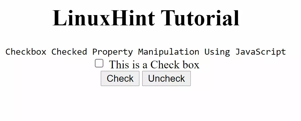 JavaScript Input Checkbox nanamarika Property | Hazavaina miaraka amin'ny ohatra 10225_6