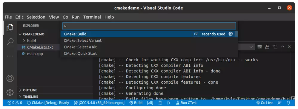 ಲಿನಕ್ಸ್ನಲ್ಲಿ CMake ಮತ್ತು CPack ನೊಂದಿಗೆ ಪ್ರಾರಂಭಿಸಲಾಗುತ್ತಿದೆ 1023_9