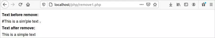 Cum să eliminați caracterele speciale din șir în PHP 10254_1