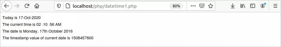 Pamakéan Tanggal sareng Waktos dina PHP 10257_1