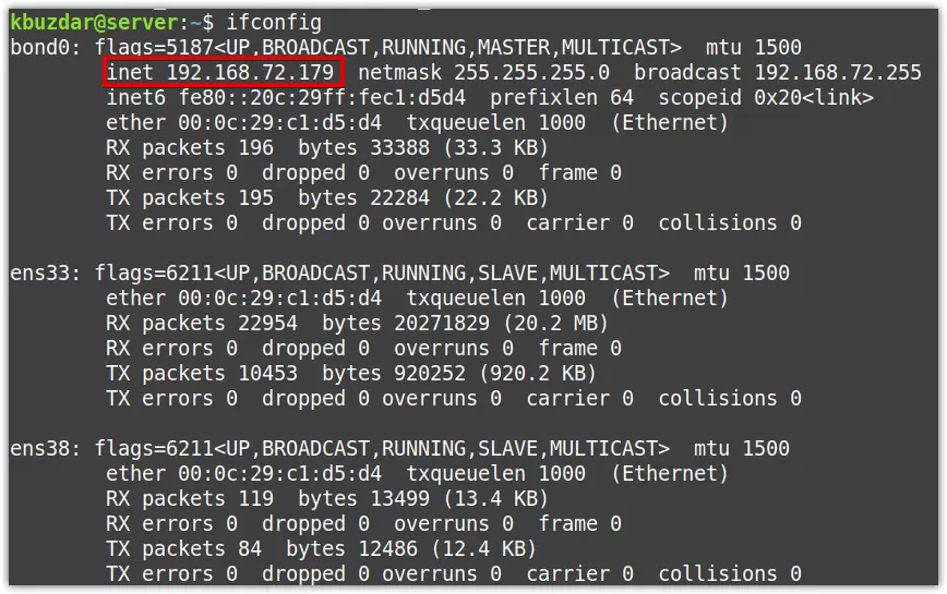 Ki jan yo Enstale, modifye, ak efase Linux Network Bridges and Bonds 10265_5