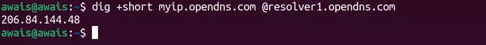 Como obter IP pública desde o terminal en Ubuntu 22.04 10272_1