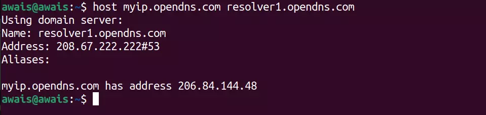 Como obter IP pública desde o terminal en Ubuntu 22.04 10272_2