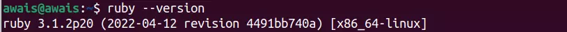 3 načina da instalirate Ruby na Ubuntu 22.04 10273_8