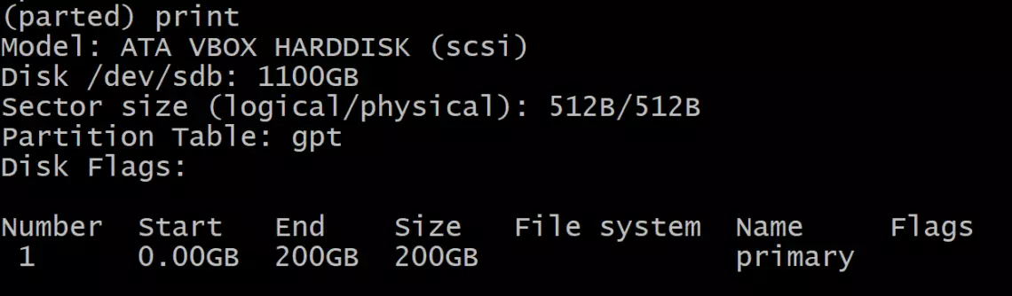 Tsim thiab Resizing XFS Partitions 10281_4