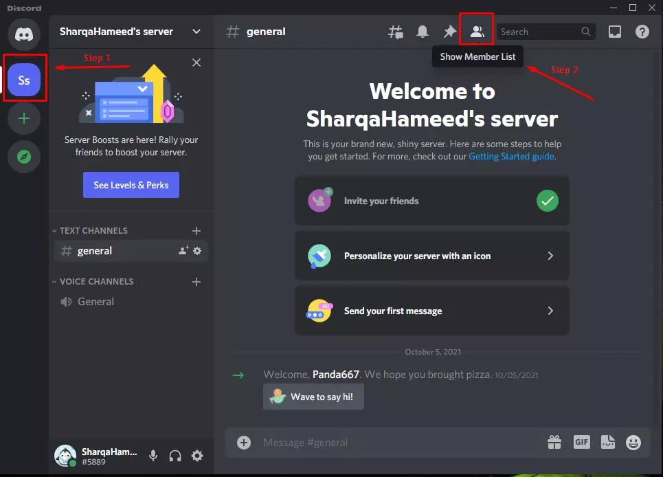 Mokhoa oa ho thusa ho arolelana skrini ho Discord Server 10317_2