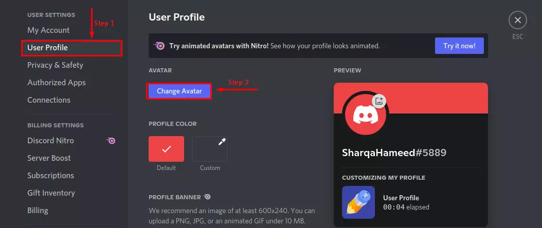 Hogyan tudom megváltoztatni a Discord profilképemet 10318_4