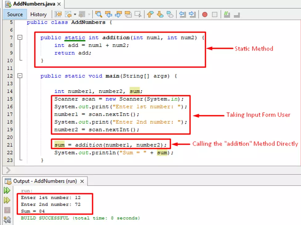 Mètodes de classe en Java | Explicat 10393_1