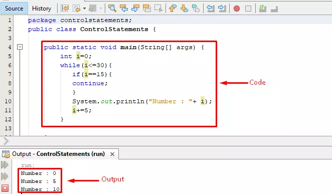 Wéi benotzen ech Break and Continue Statement a Loops am Java 10403_3