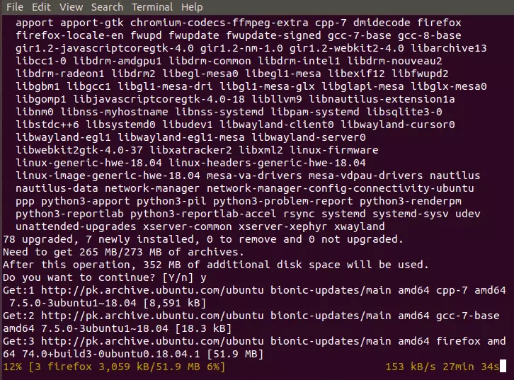 Як абнавіць усе пакеты на Ubuntu 10414_5