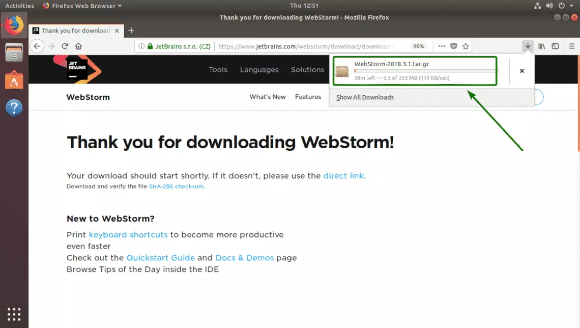A JetBrains WebStorm telepítése Ubuntun 10435_5