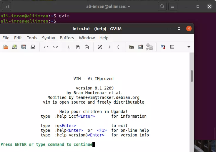 Com instal·lar Gvim a Ubuntu 20.04 1043_7